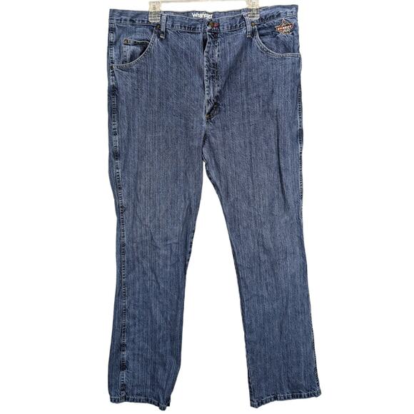 Wrangler | Jeans | Wranglers Pbr Jeans Mens 4 X 33 Blue Denim Embroider ...